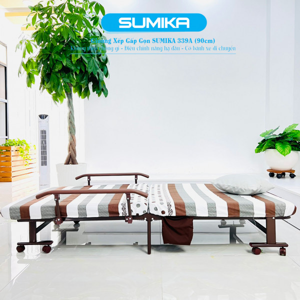 Giường nệm xếp gọn kiểu dáng Hàn Quốc SUMIKA 339A